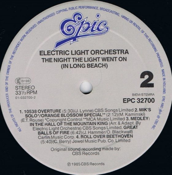 The Night The Light Went On (In Long Beach) - Vinyl Paradise